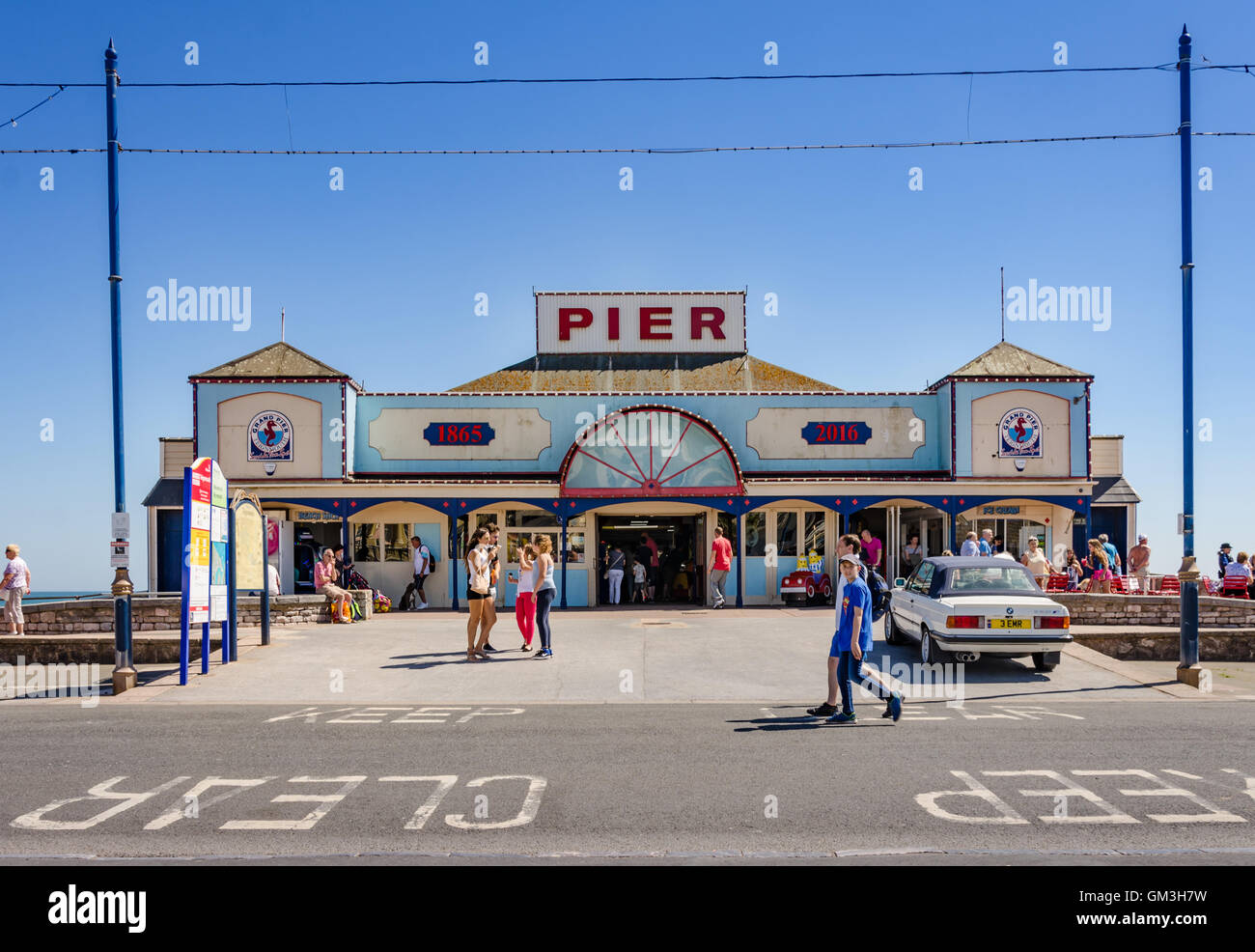 Teignmouth Grand Pier Stock Photo - Alamy