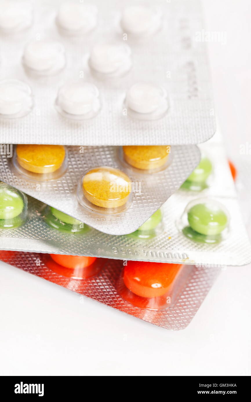 different kinds of pills Stock Photo - Alamy
