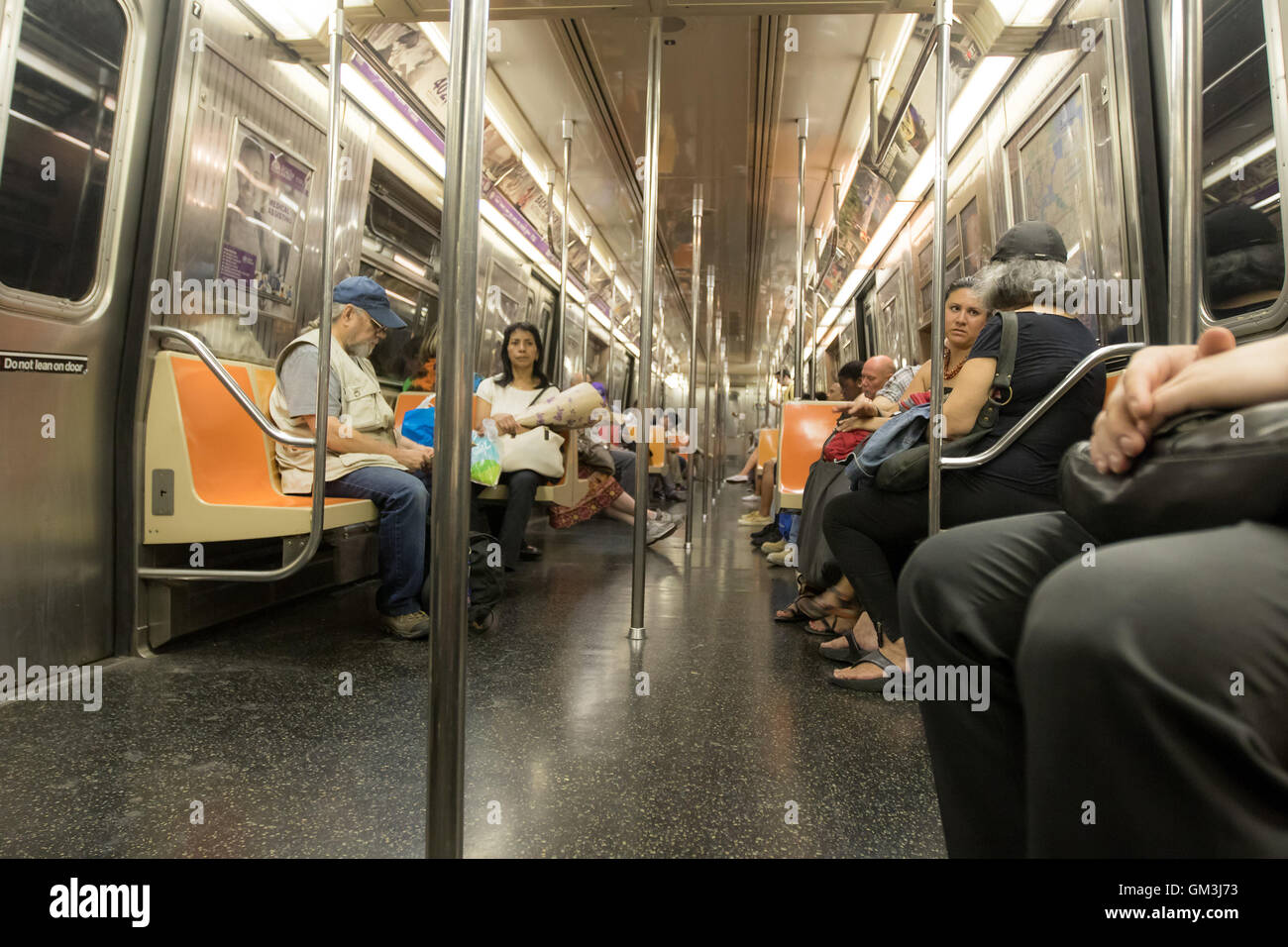Inside subway car hi-res stock photography and images - Alamy