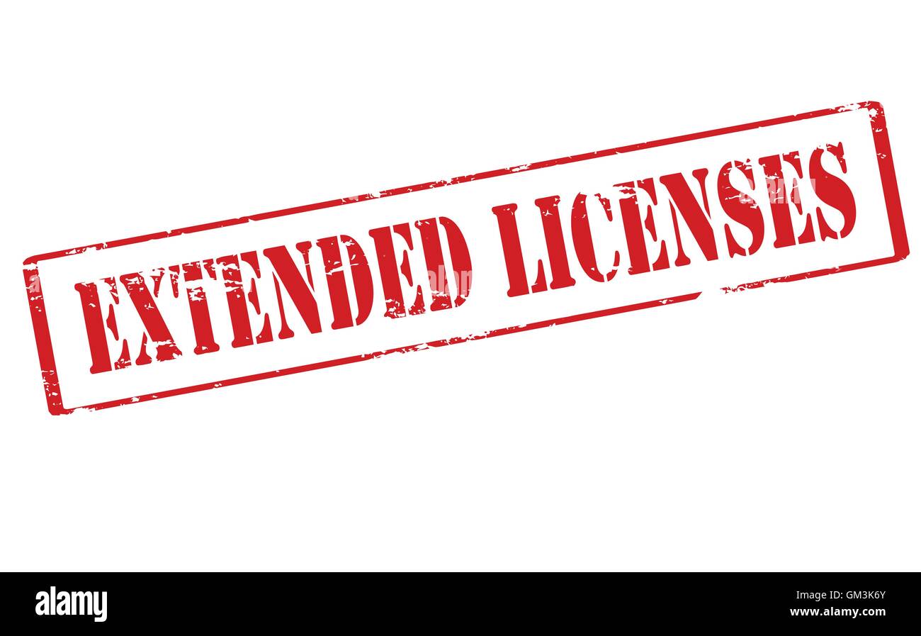 Extended licenses Stock Vector Images - Alamy