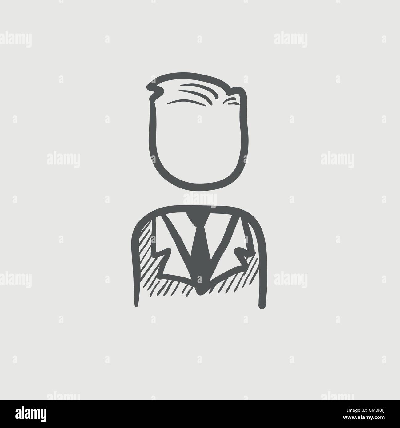 Profile icon male sketch Stock Vector Images - Alamy