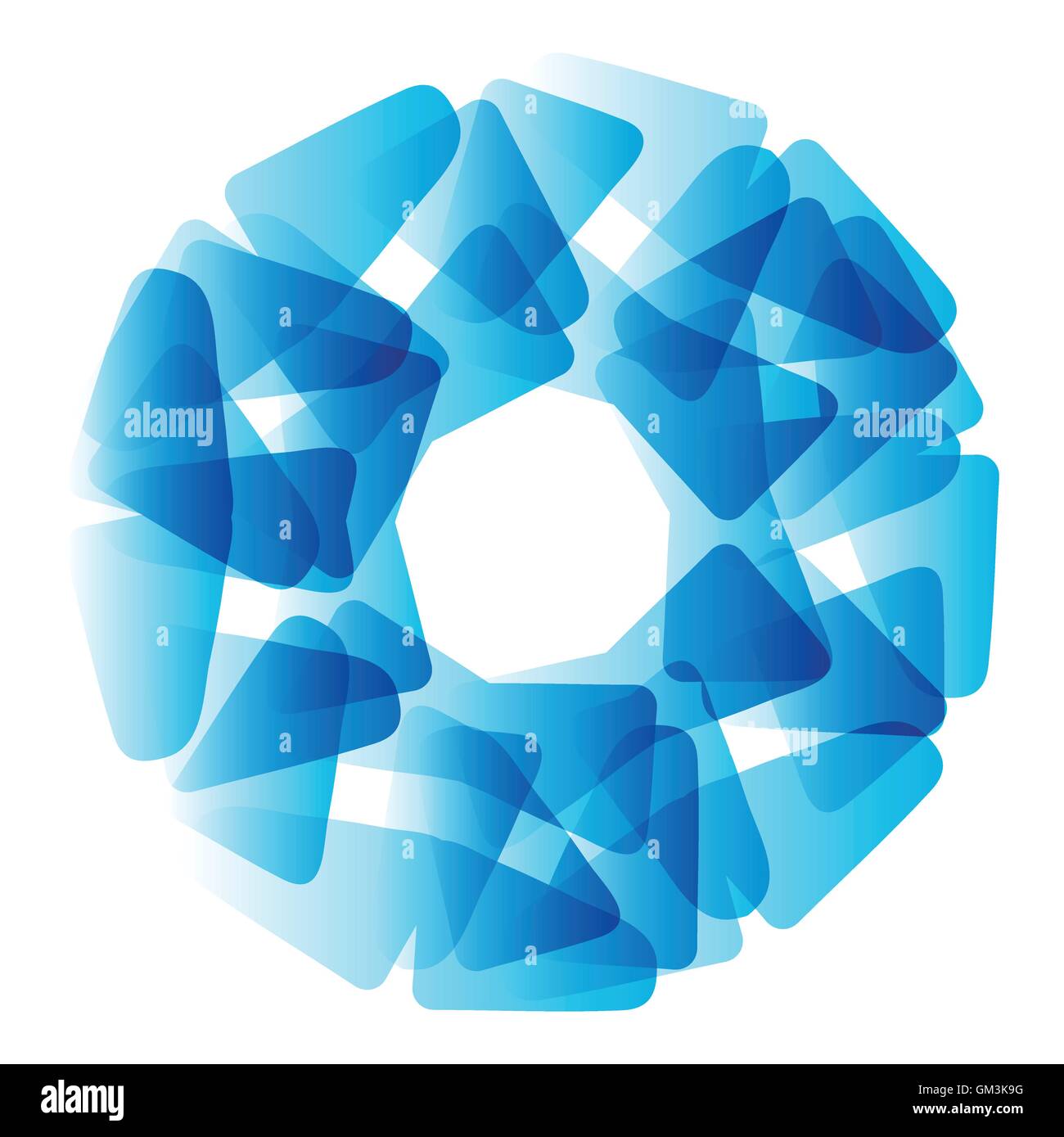 Vector abstract blue circle. Banner, flyer or Logo design template ...