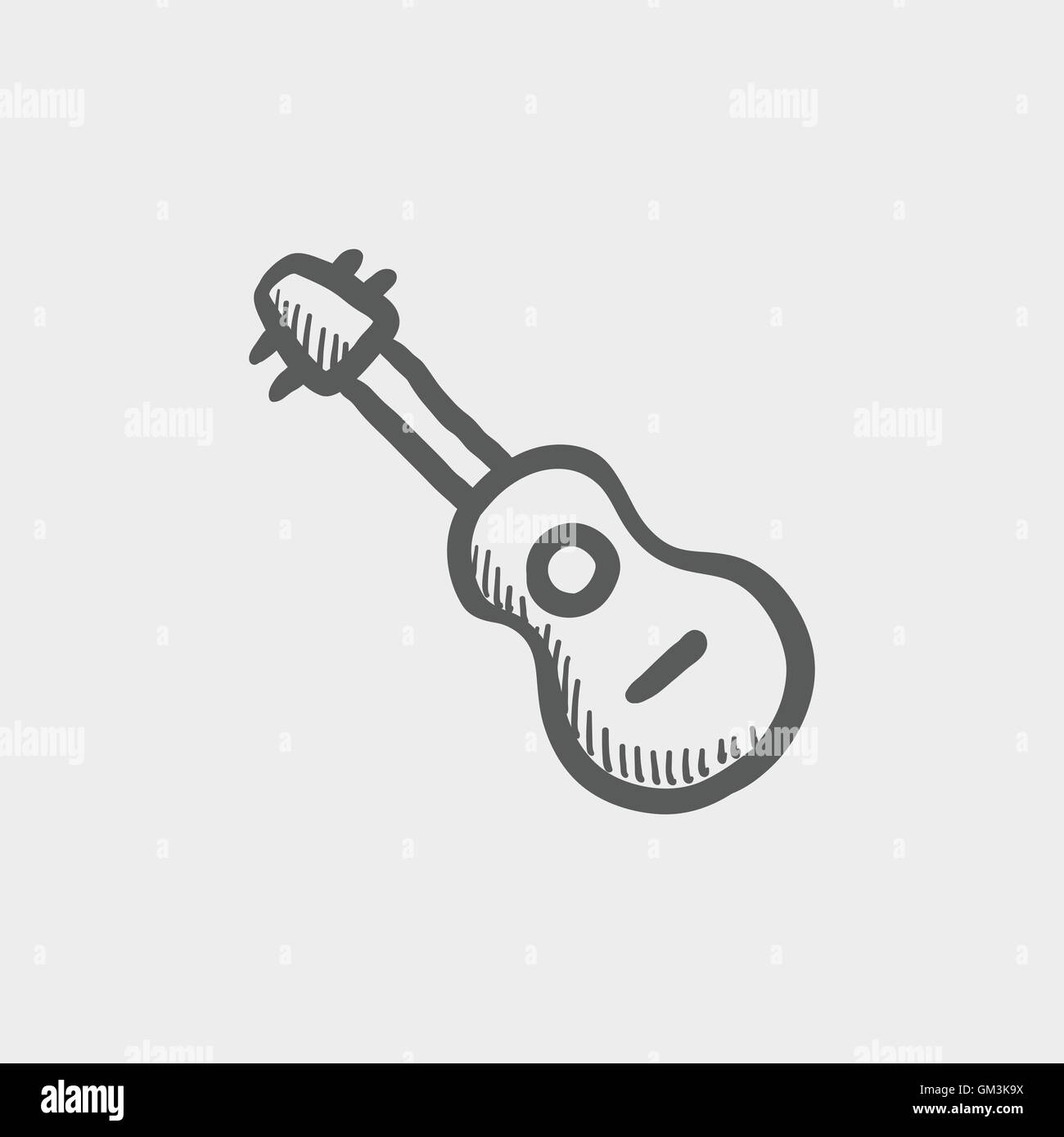 Guitar music instrument sound Black and White Stock Photos & Images - Alamy