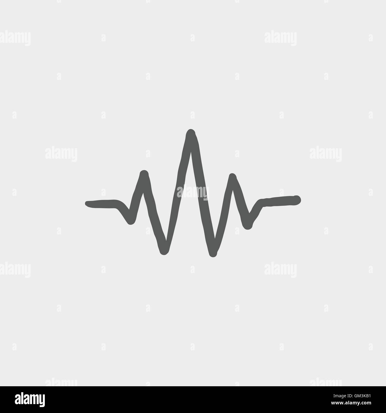 Headphones sound wave icon Stock Vector Images - Alamy
