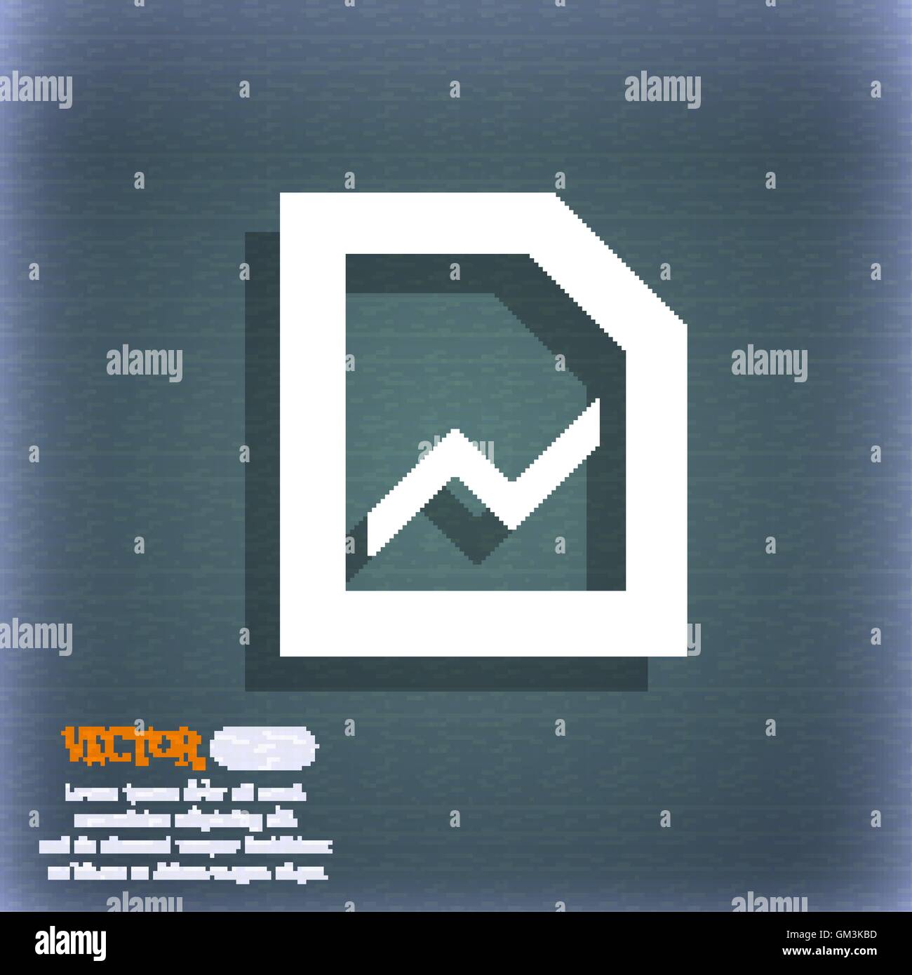 Growth and development concept. graph of Rate icon symbol on the blue ...