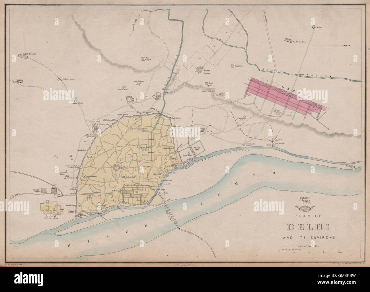 Delhi map city hi-res stock photography and images - Alamy