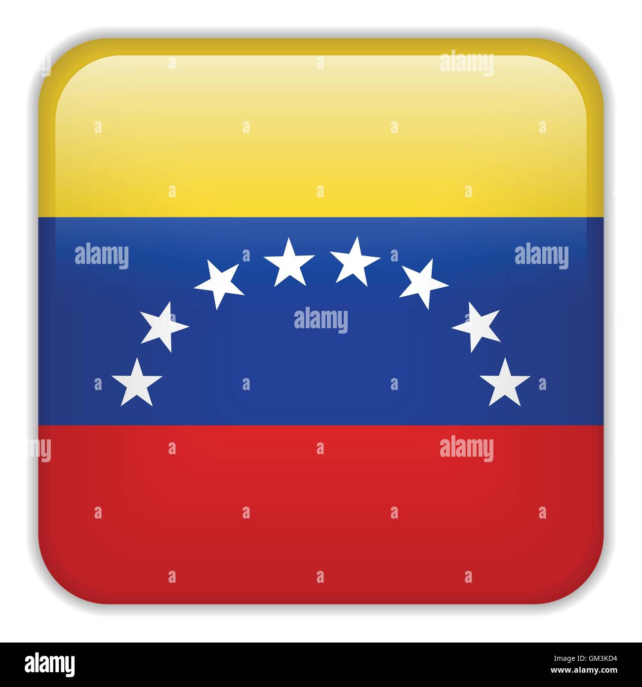 Venezuela Flag Smartphone Application Square Buttons Stock Vector Image ...