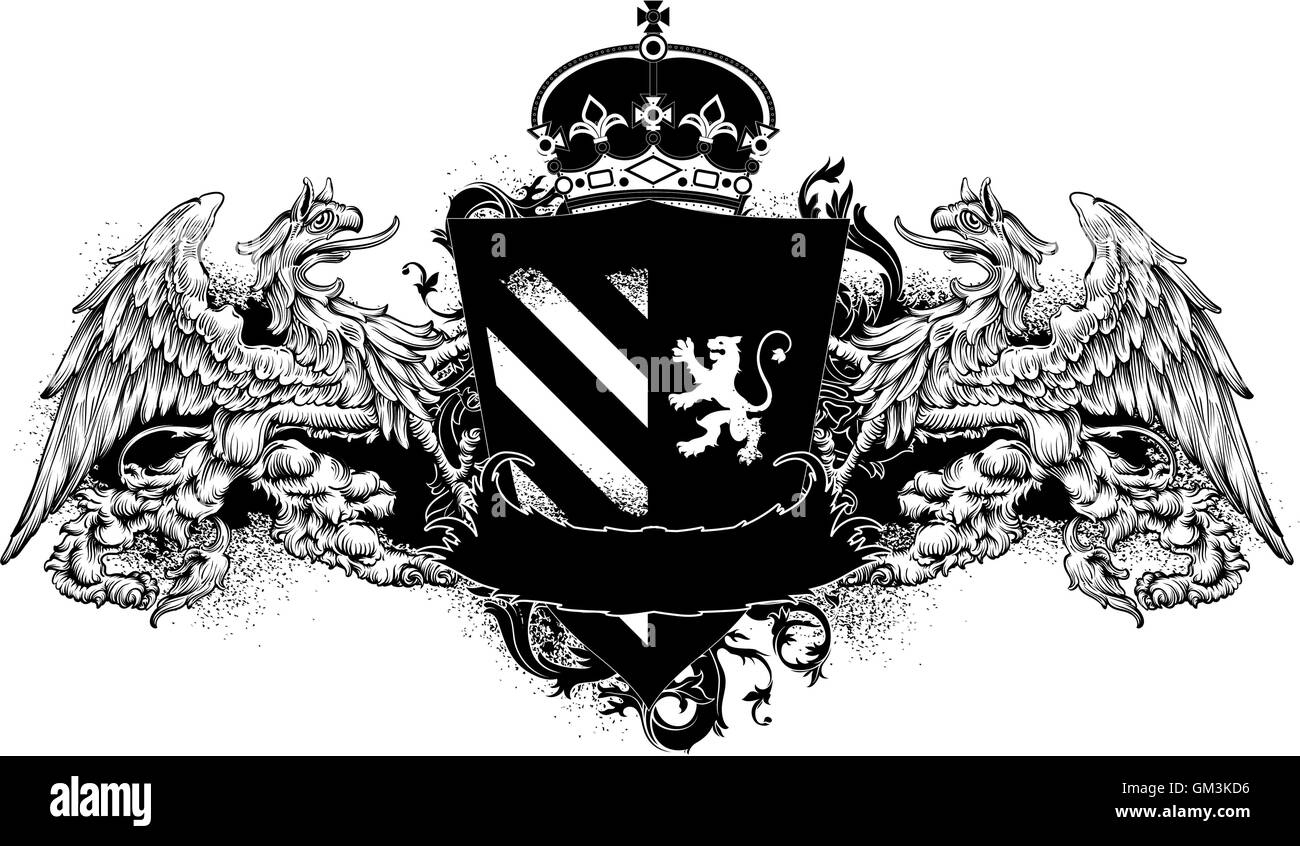 ornamental heraldic shield Stock Vector Image & Art - Alamy