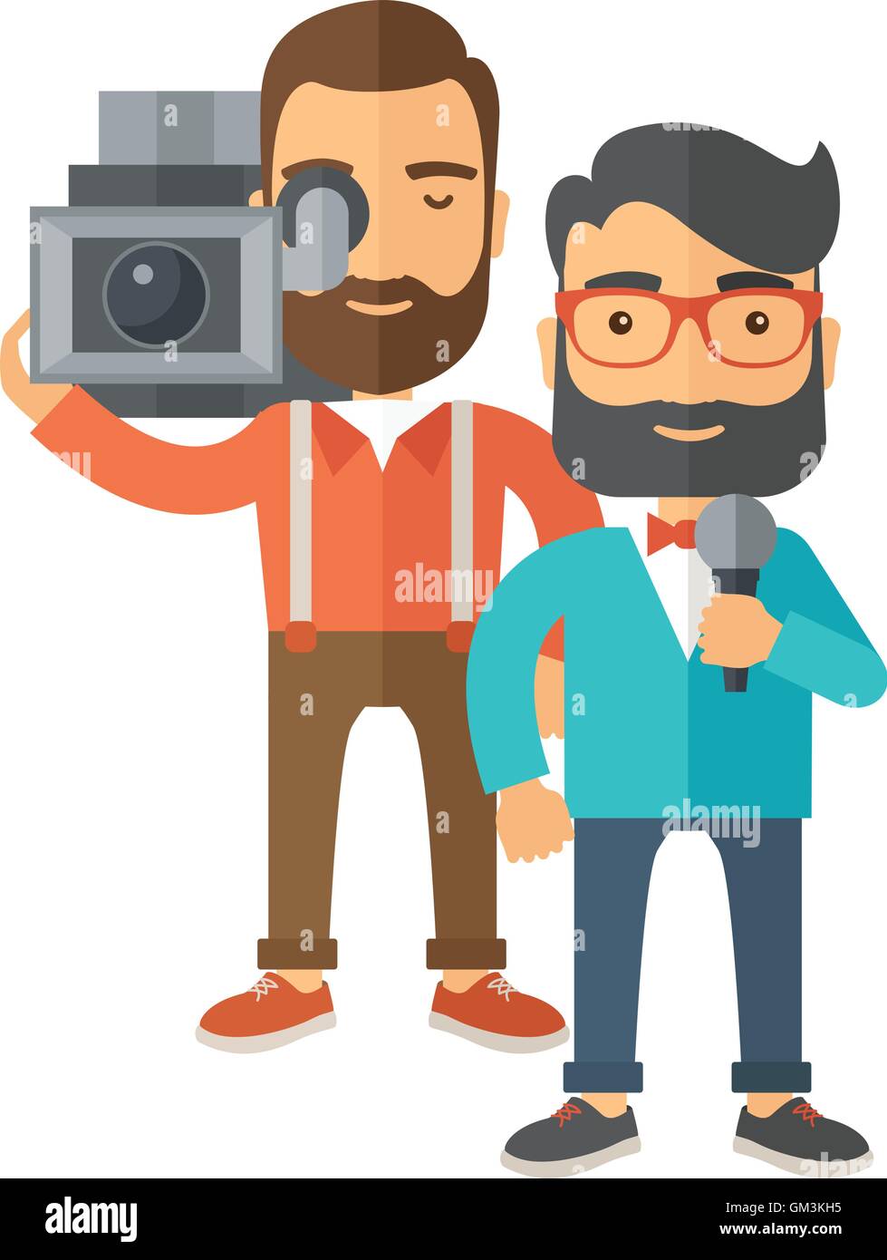 News studio reporter hi-res stock photography and images - Alamy