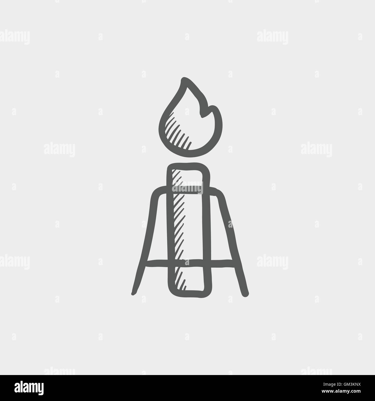 Candle glass holder light Stock Vector Images - Alamy
