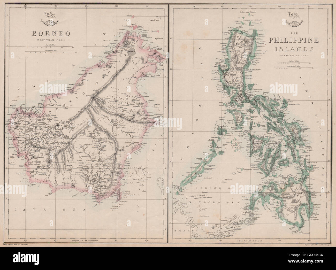 Antique map of manila hi-res stock photography and images - Alamy
