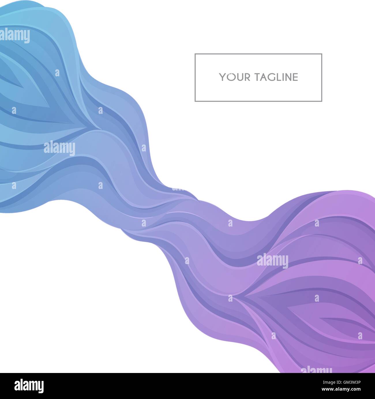 Colored waves design template Stock Vector Image & Art - Alamy