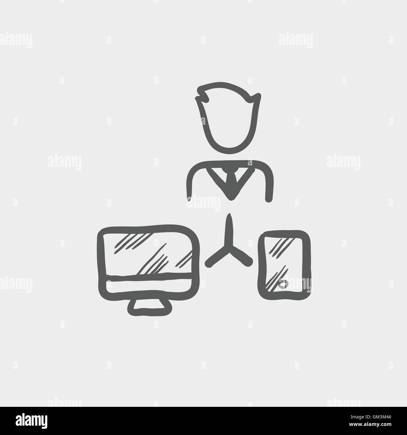 Computer drawing and screen Black and White Stock Photos & Images - Alamy