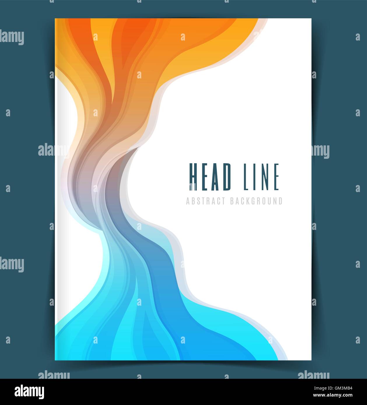 Colored waves design template Stock Vector Image & Art - Alamy