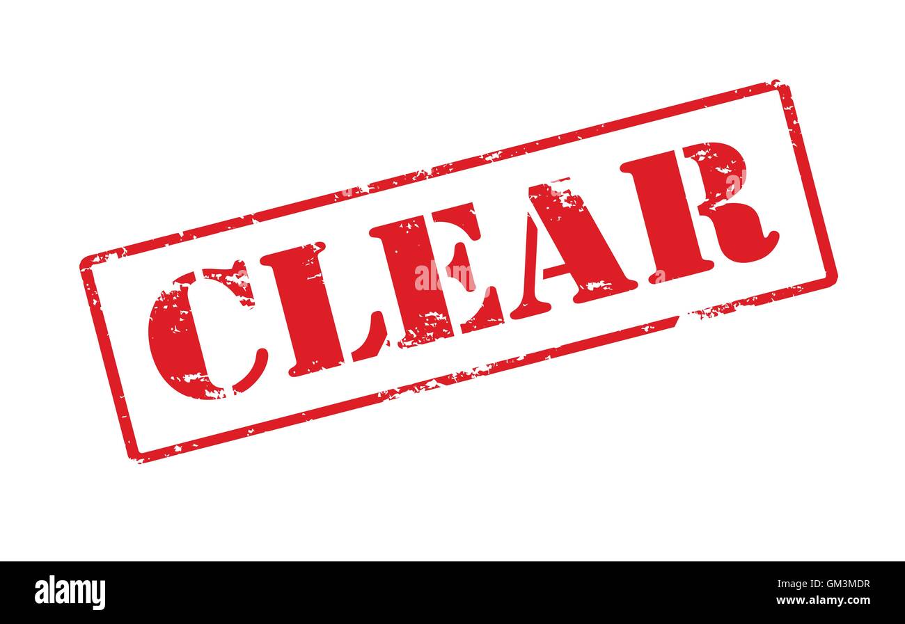 Clear sign Stock Vector Images - Alamy