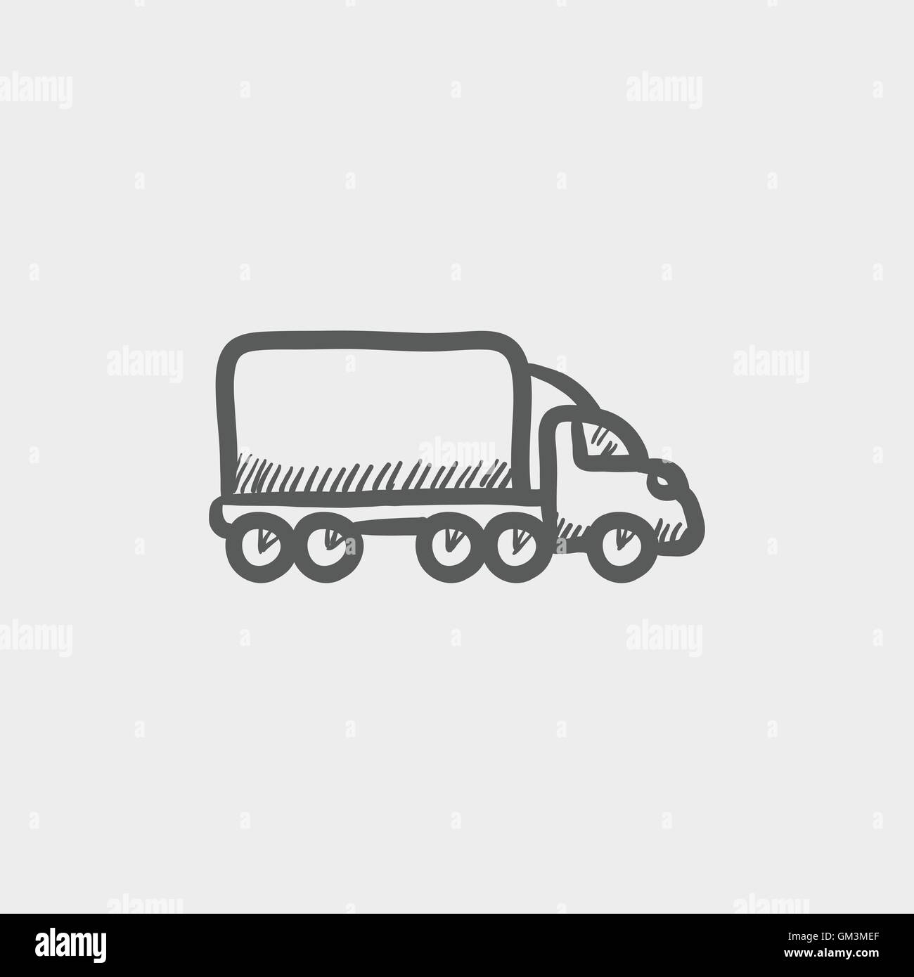 Delivery car sketch icon Stock Vector Image & Art - Alamy