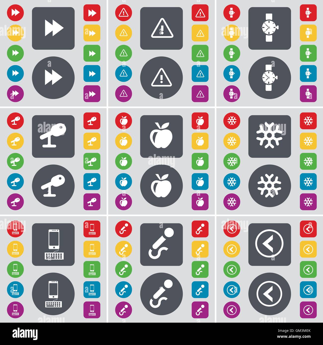 Computer smartphone warning Stock Vector Images - Alamy