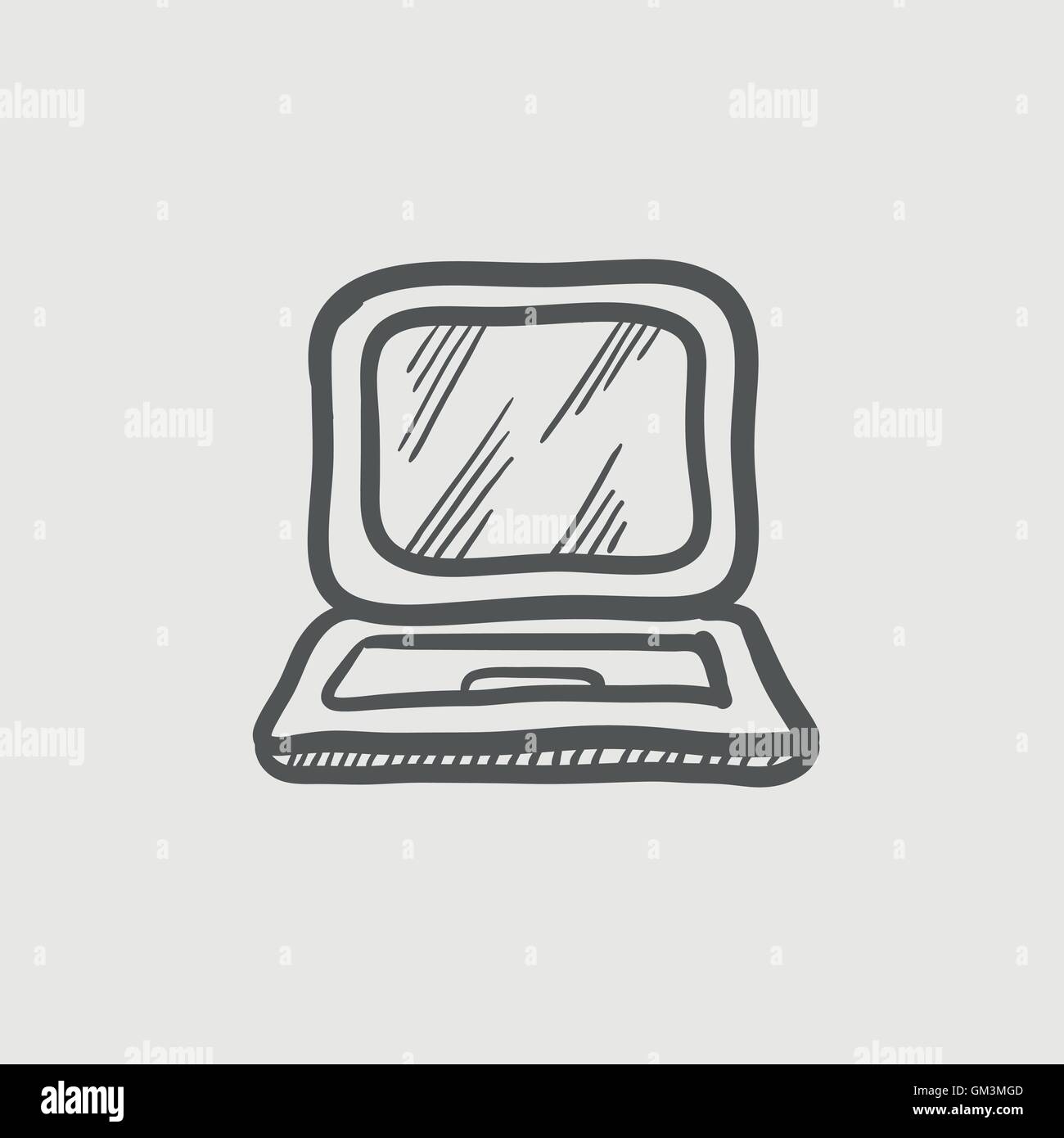 Laptop sketch icon Stock Vector Image & Art - Alamy
