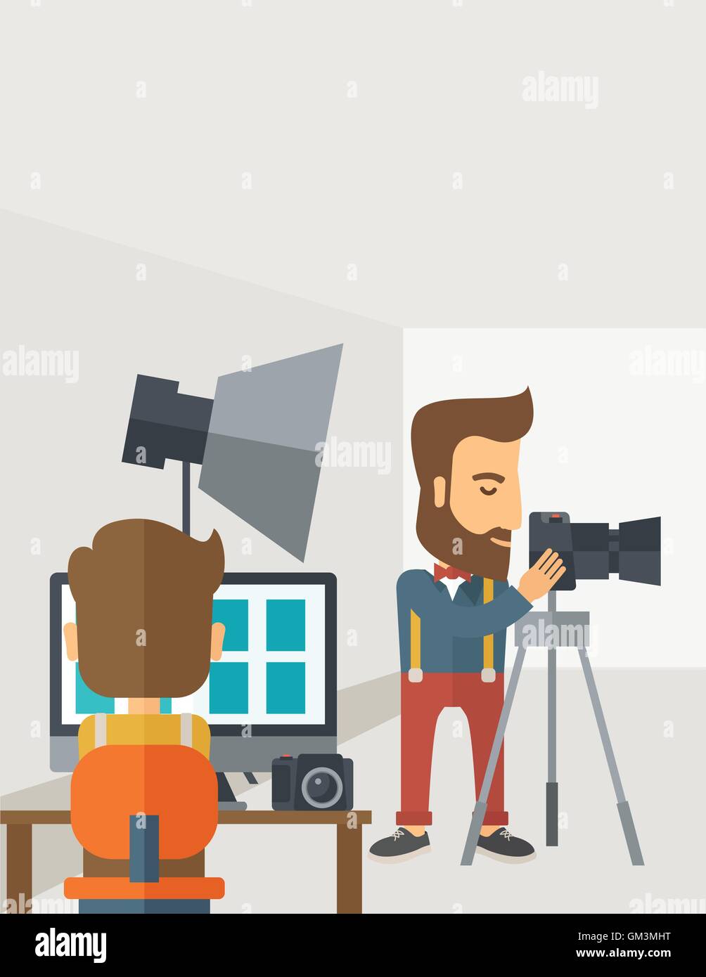 Set photo studio cartoon Stock Vector Images - Alamy