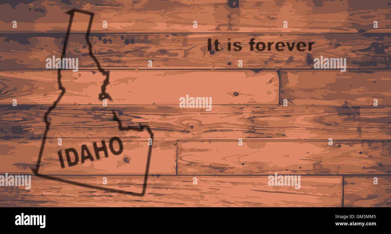 Idaho state map hi-res stock photography and images - Alamy