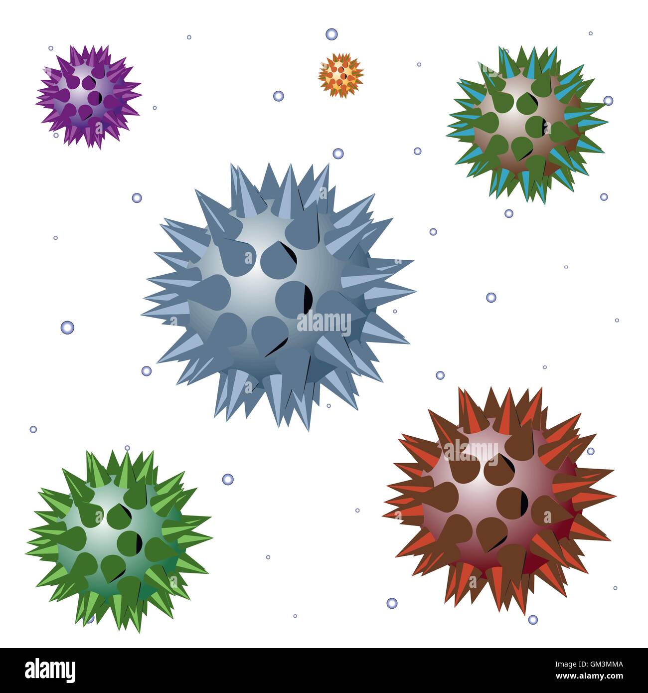 Vector aggressive bacteria Stock Vector Image & Art - Alamy