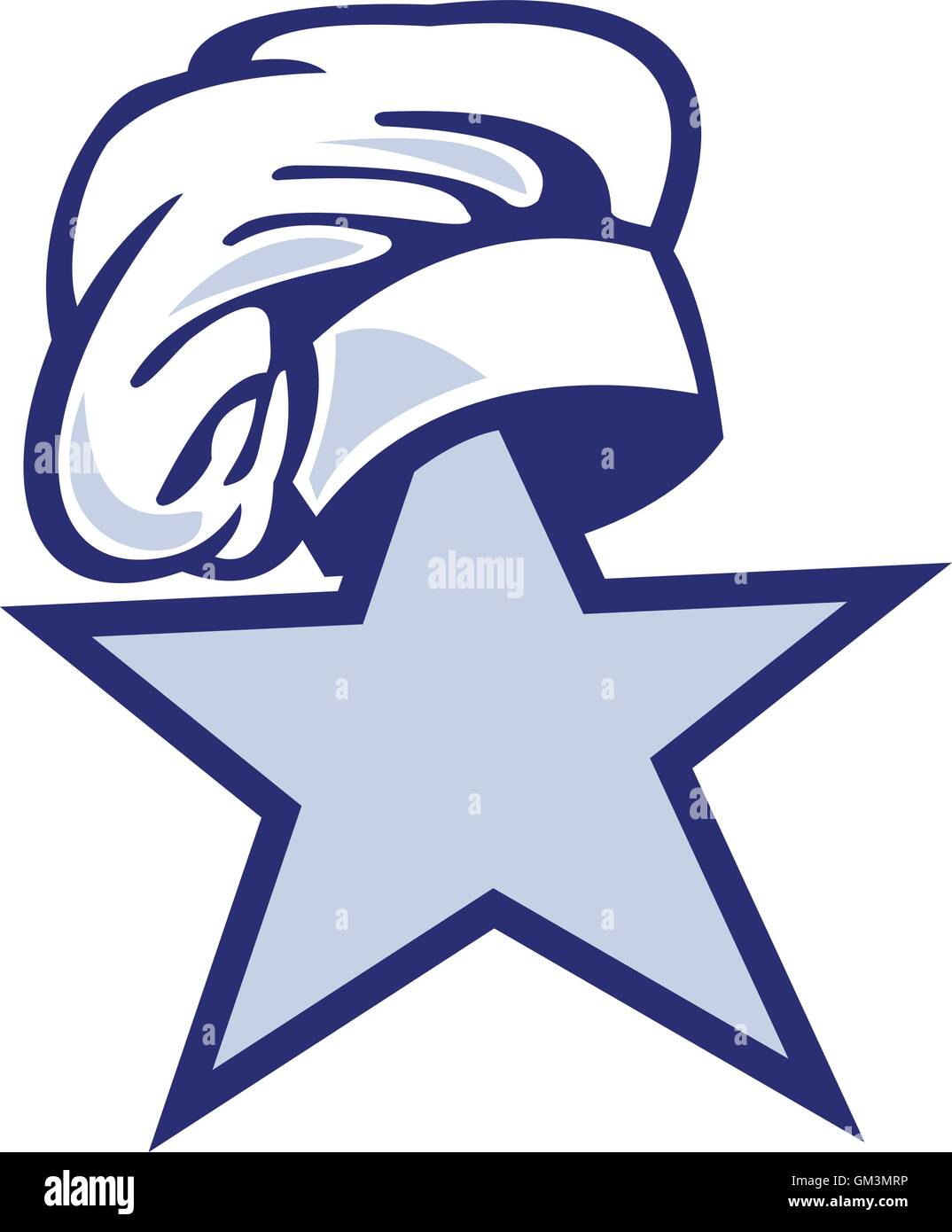 Star Chef Hat Retro Stock Vector Image & Art - Alamy