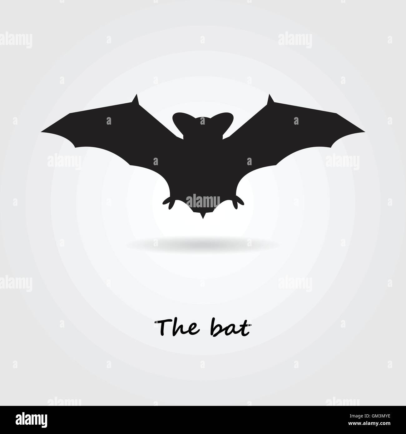 Halloween abstract banner with bat on background Stock Vector Image ...