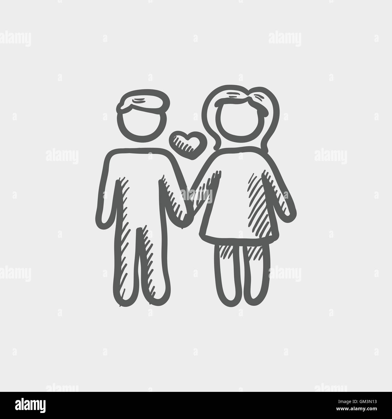 Loving couple sketch icon Stock Vector Image & Art - Alamy