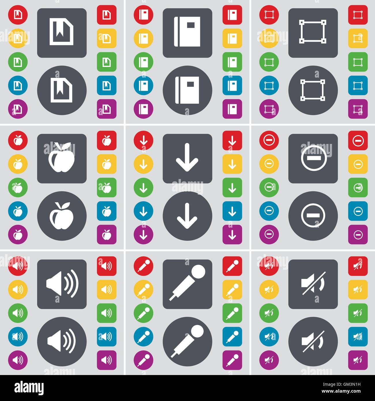 Apple vector frame Stock Vector Images - Alamy