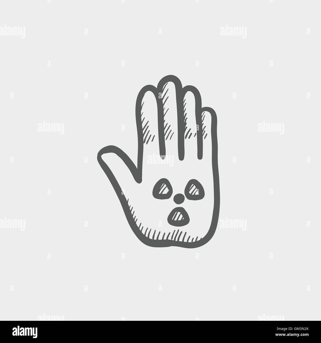 Hand and some object sketch icon Stock Vector Image & Art - Alamy