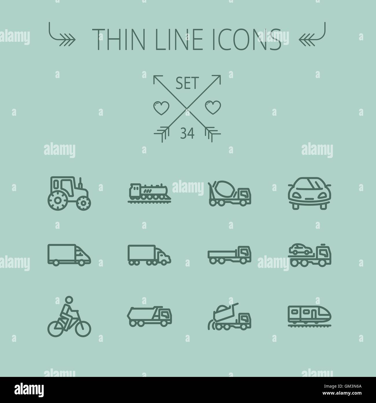 Line of vans Stock Vector Images - Alamy