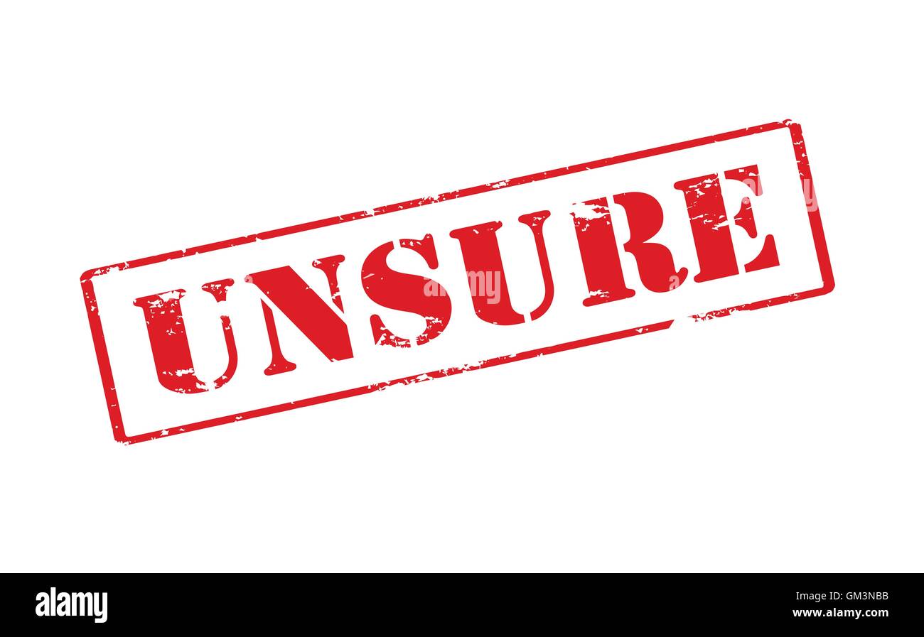 Unsure Stock Vector Images - Alamy