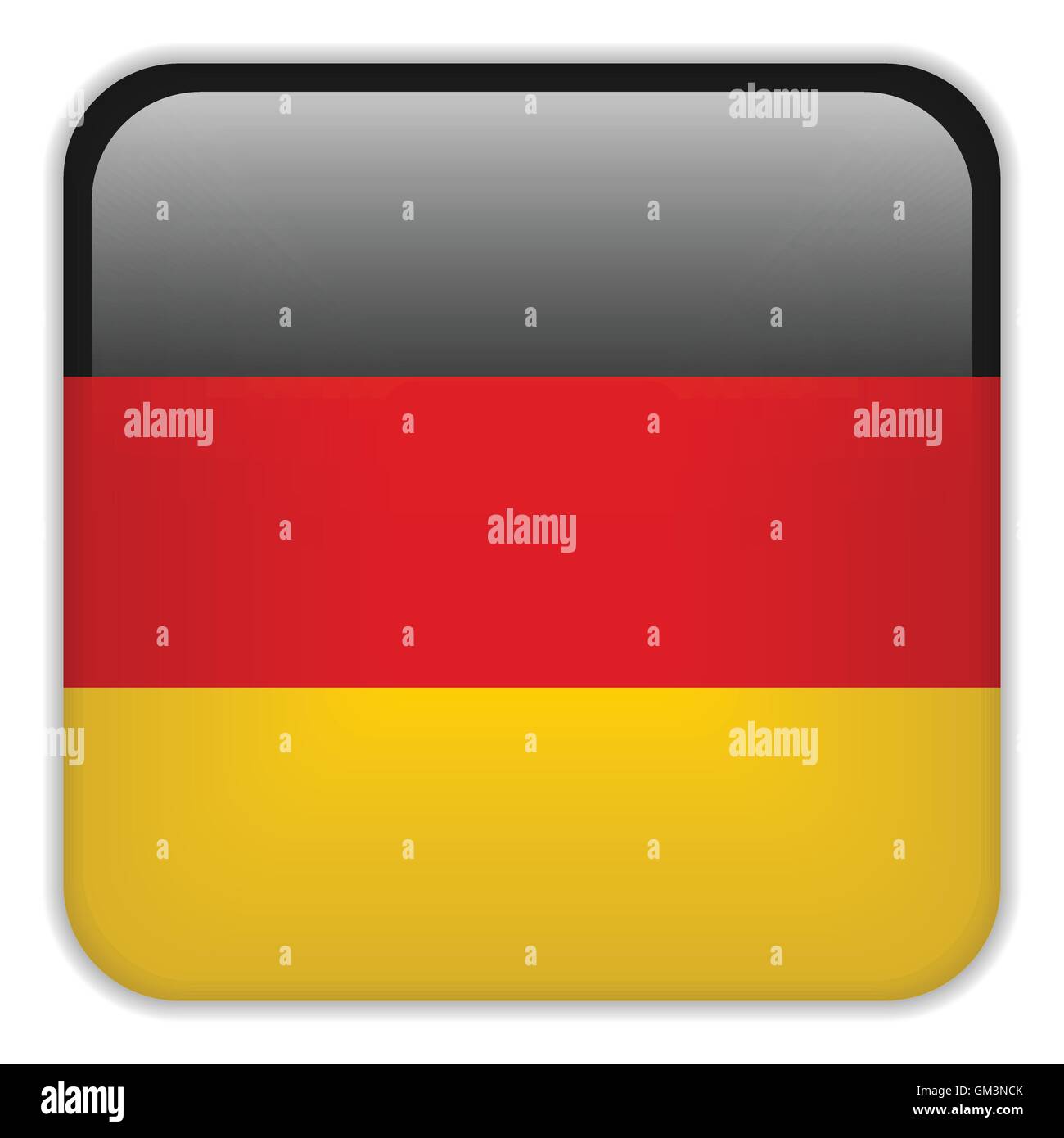 Germany Flag Smartphone Application Square Buttons Stock Vector Image ...