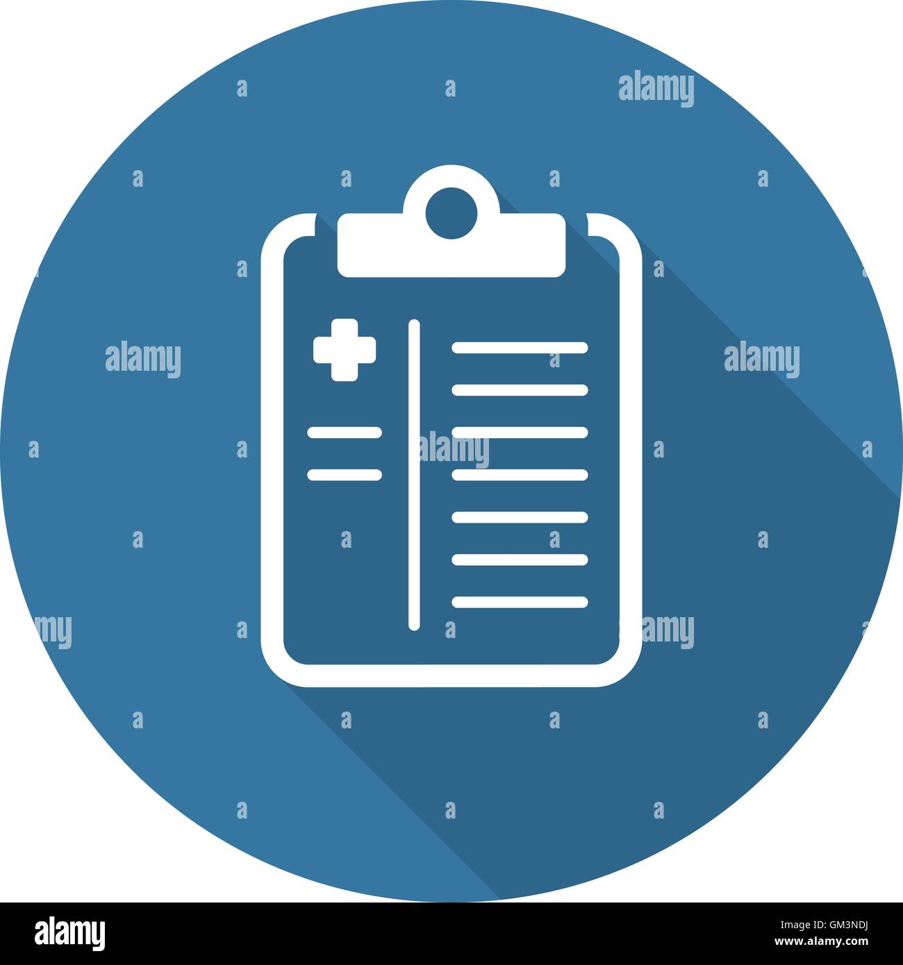 Medical History and Medical Services Icon. Flat Design. Long Sha Stock ...