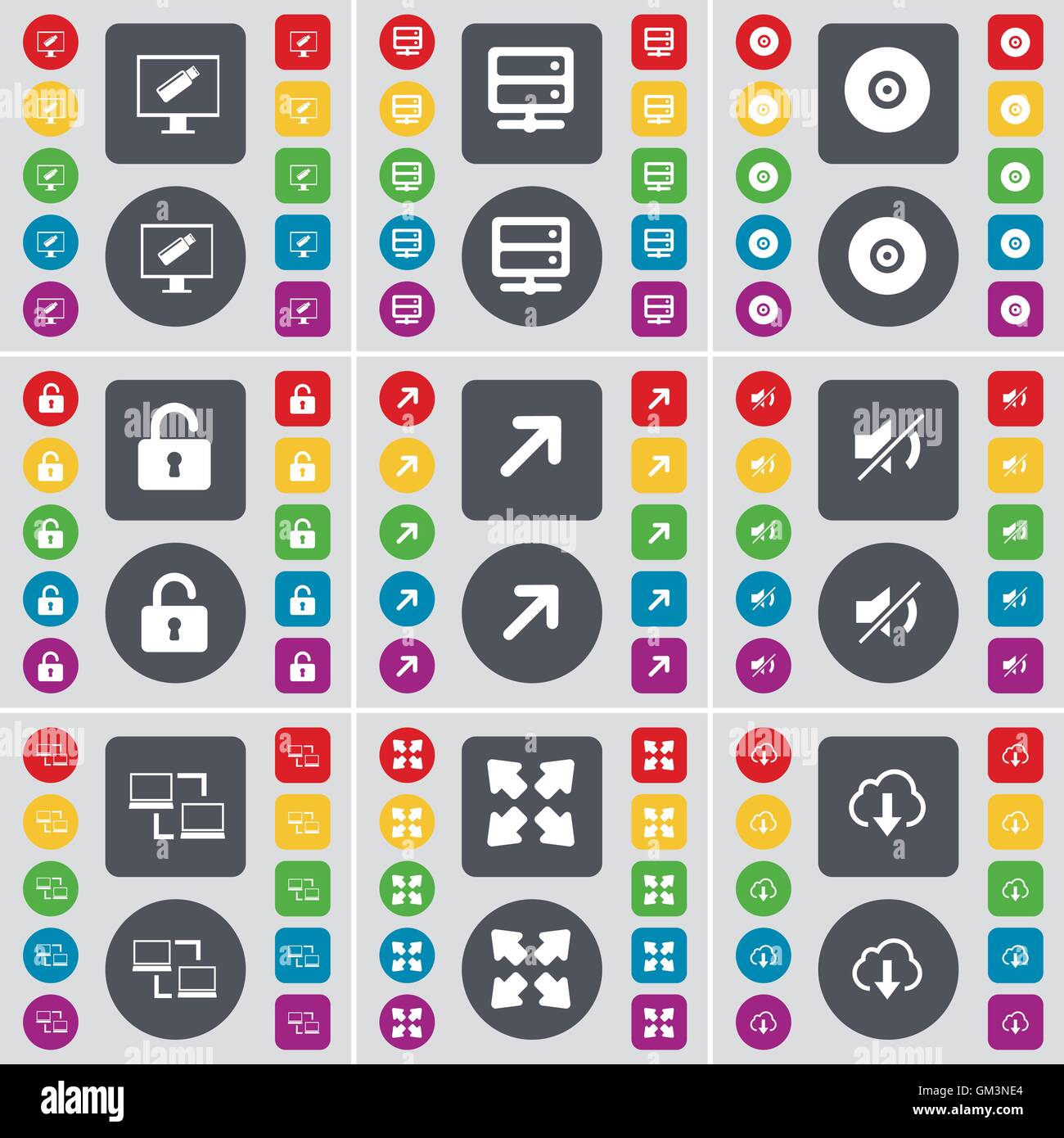 Mute icon on green screen hi-res stock photography and images - Alamy