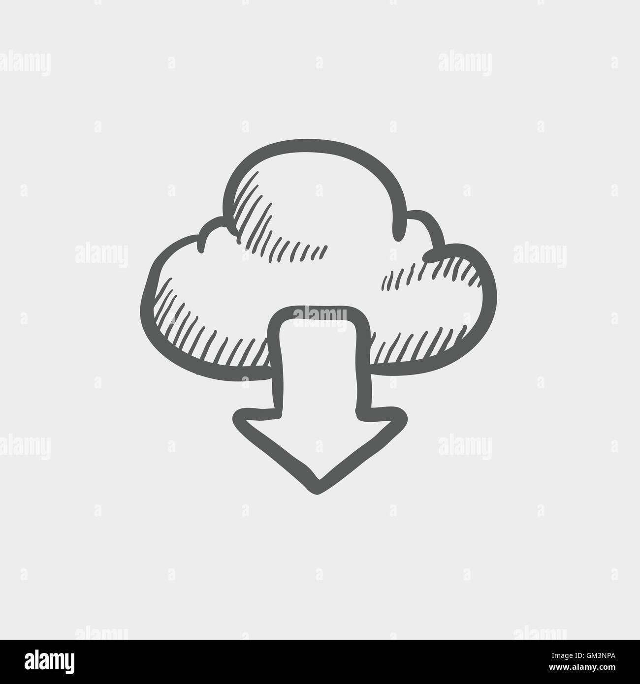 Cloud computing graphic arrow Stock Vector Images - Alamy