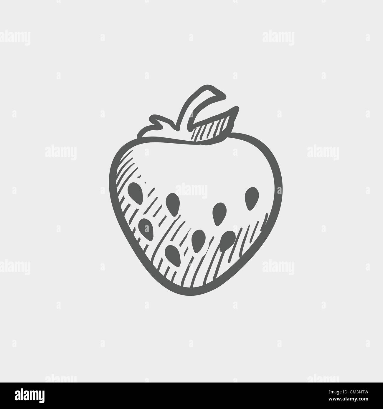 Strawberry sketch icon Stock Vector Image & Art - Alamy