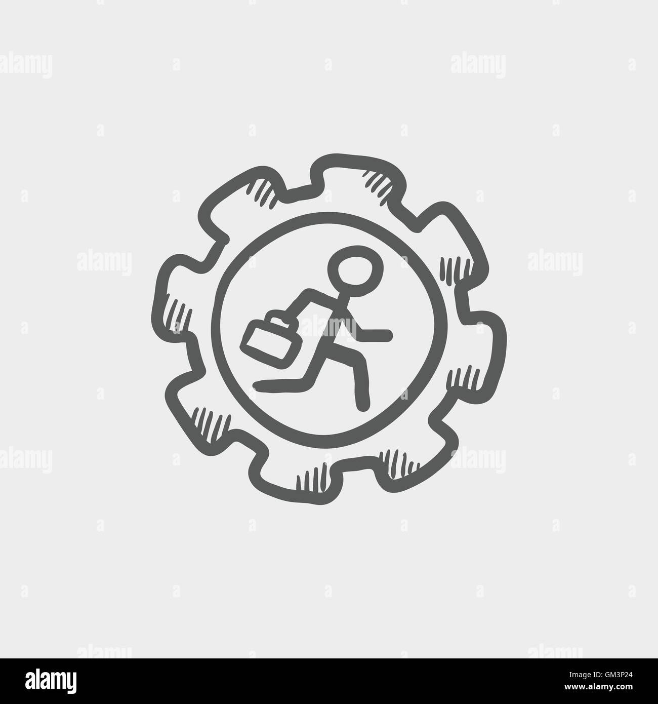 Cartoon running sketch Black and White Stock Photos & Images - Alamy