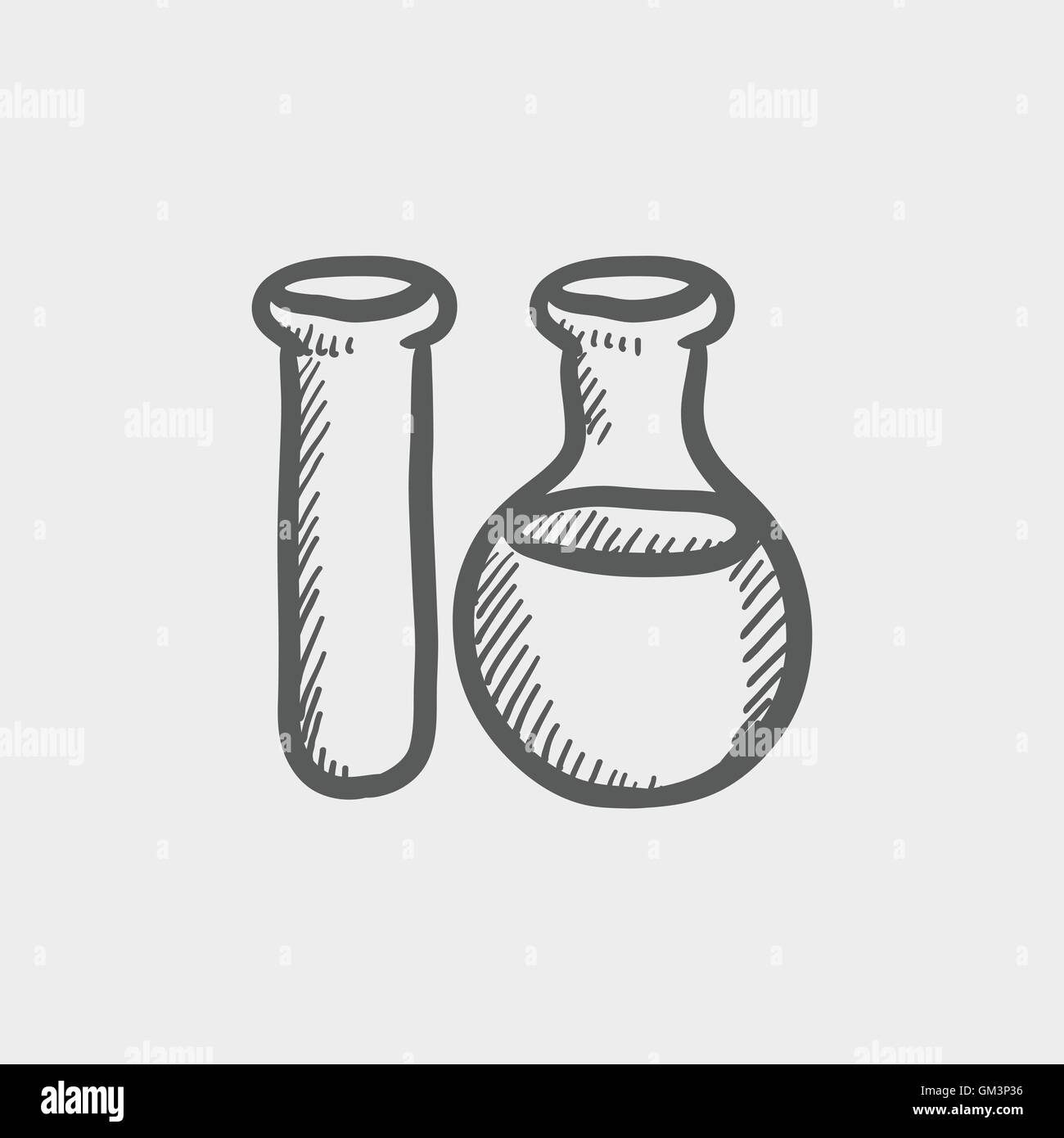 Test tube sketch icon Stock Vector Image & Art - Alamy