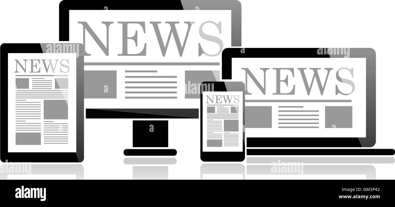 News industry Stock Vector Images - Alamy
