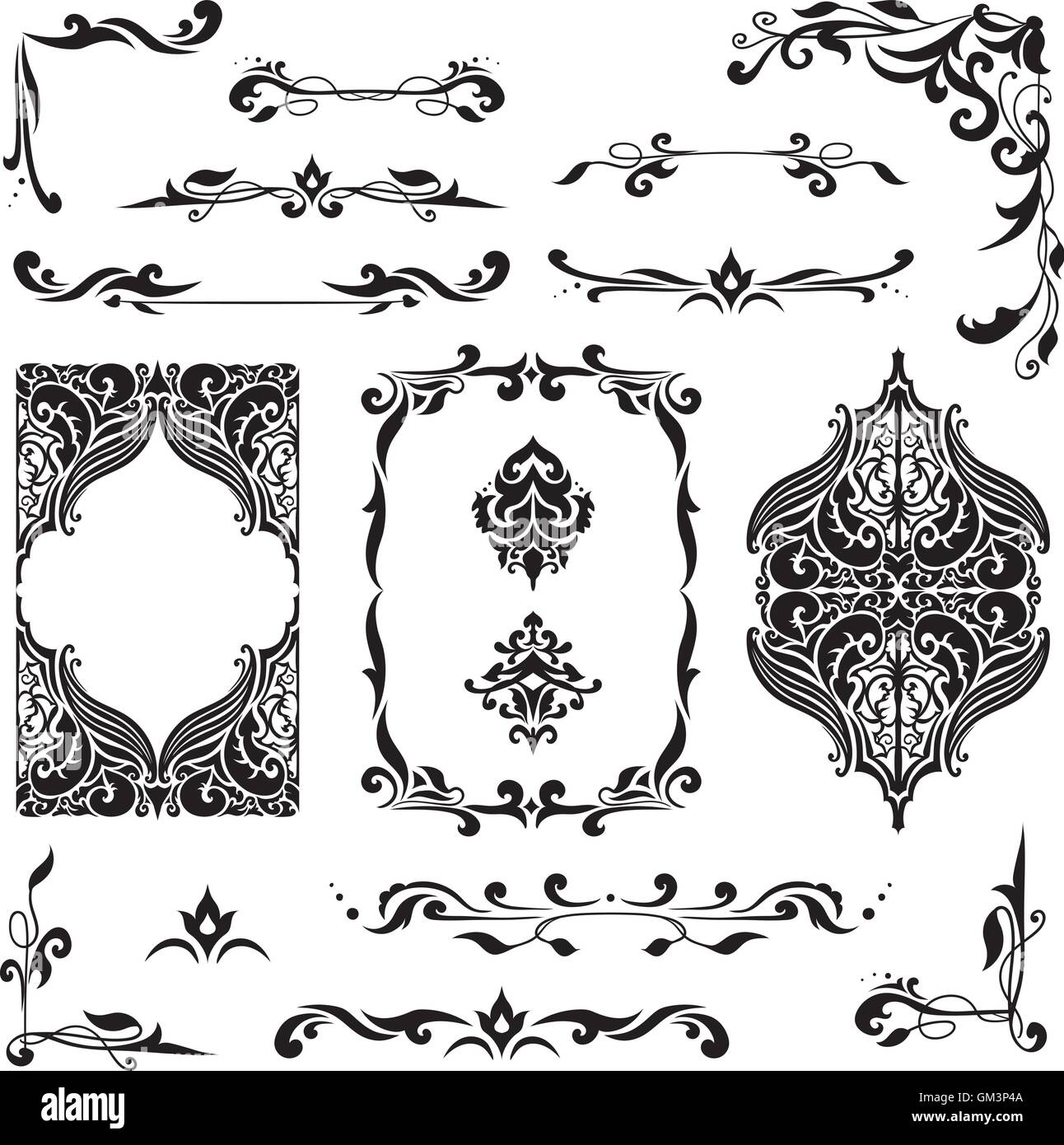 Elegant Arabic Vignettes Set Stock Vector Image & Art - Alamy