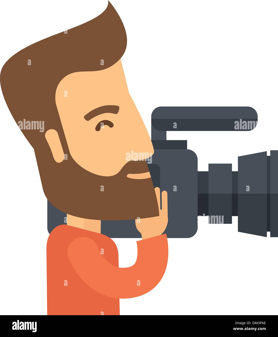 Professional cameraman digital video Stock Vector Images - Alamy