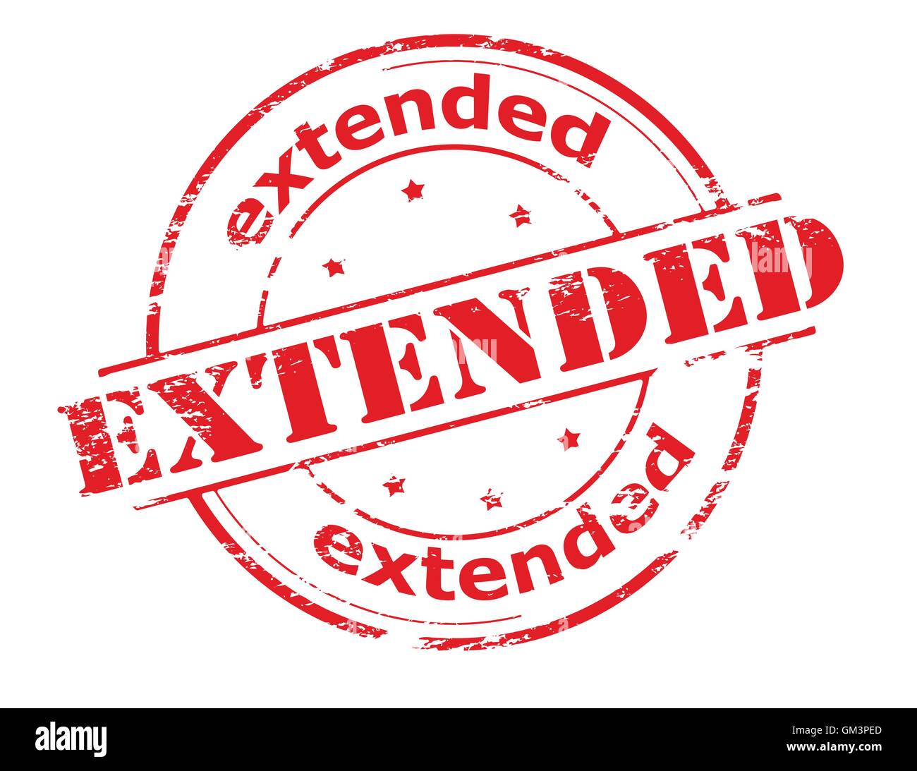 Extended stamp Stock Vector Images - Alamy