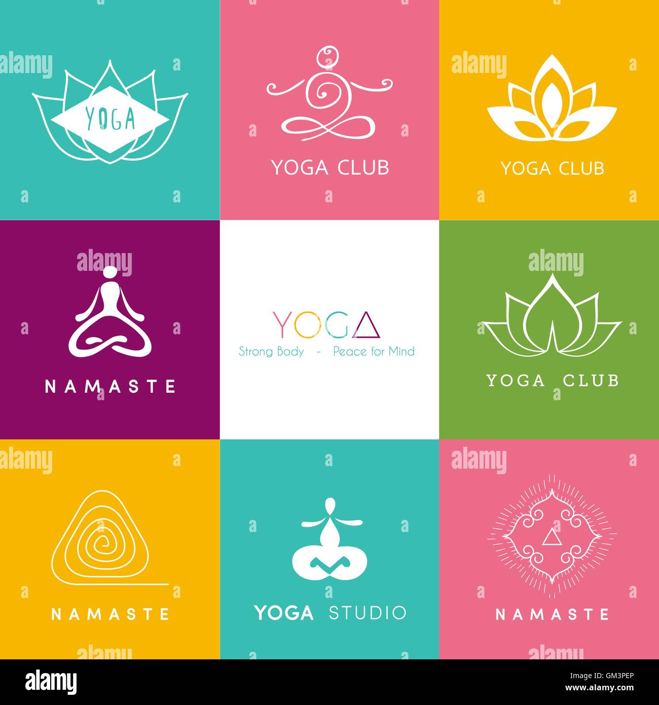 Yoga Studio Logos