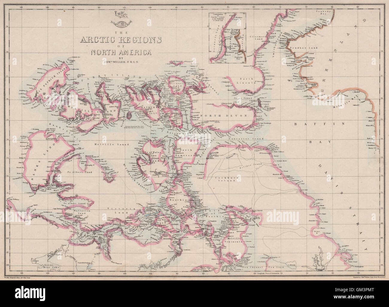 CANADIAN ARCTIC ARCHIPELAGO. 'Arctic Regions of North America'. WELLER ...