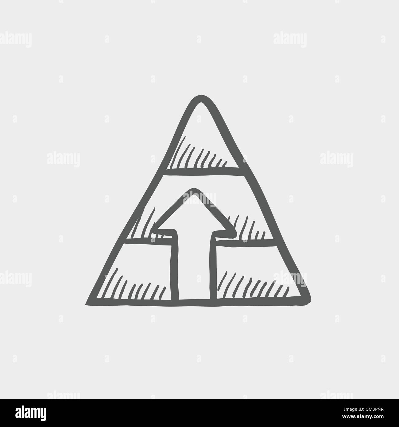 Pyramid icon art Stock Vector Images - Alamy