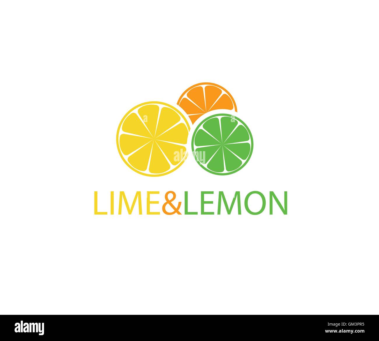 Orange slice logo fresh Stock Vector Images - Alamy