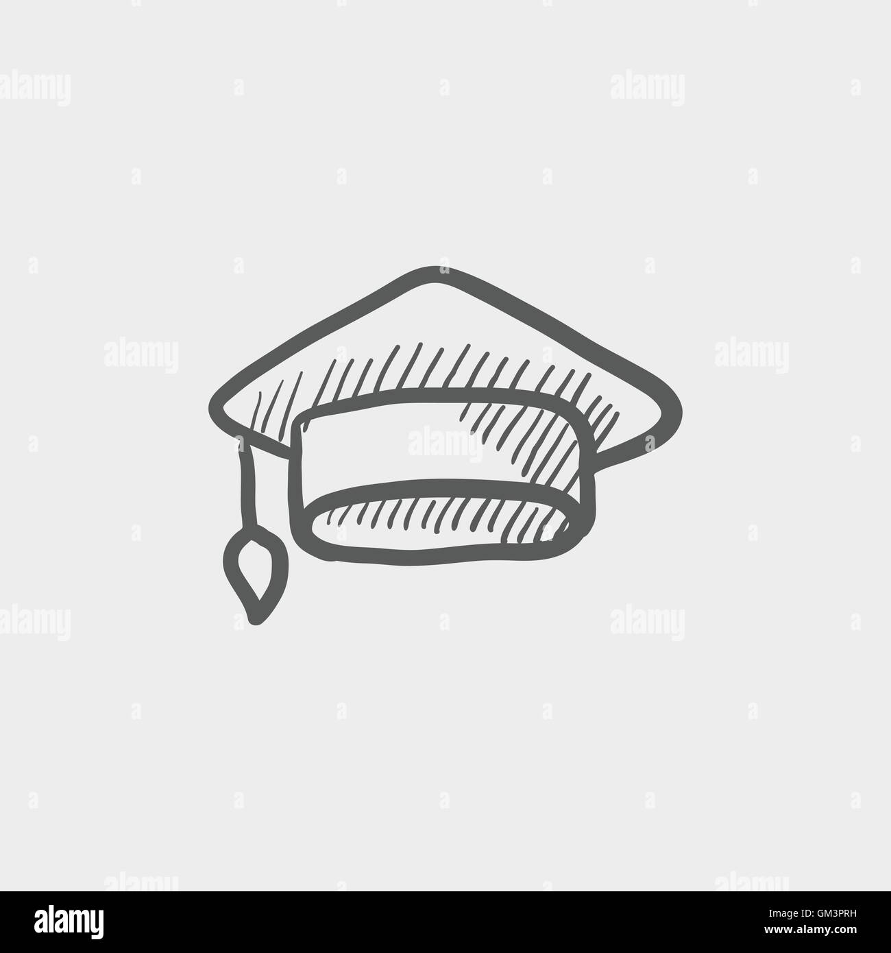 Graduation cap sketch icon Stock Vector Image & Art - Alamy