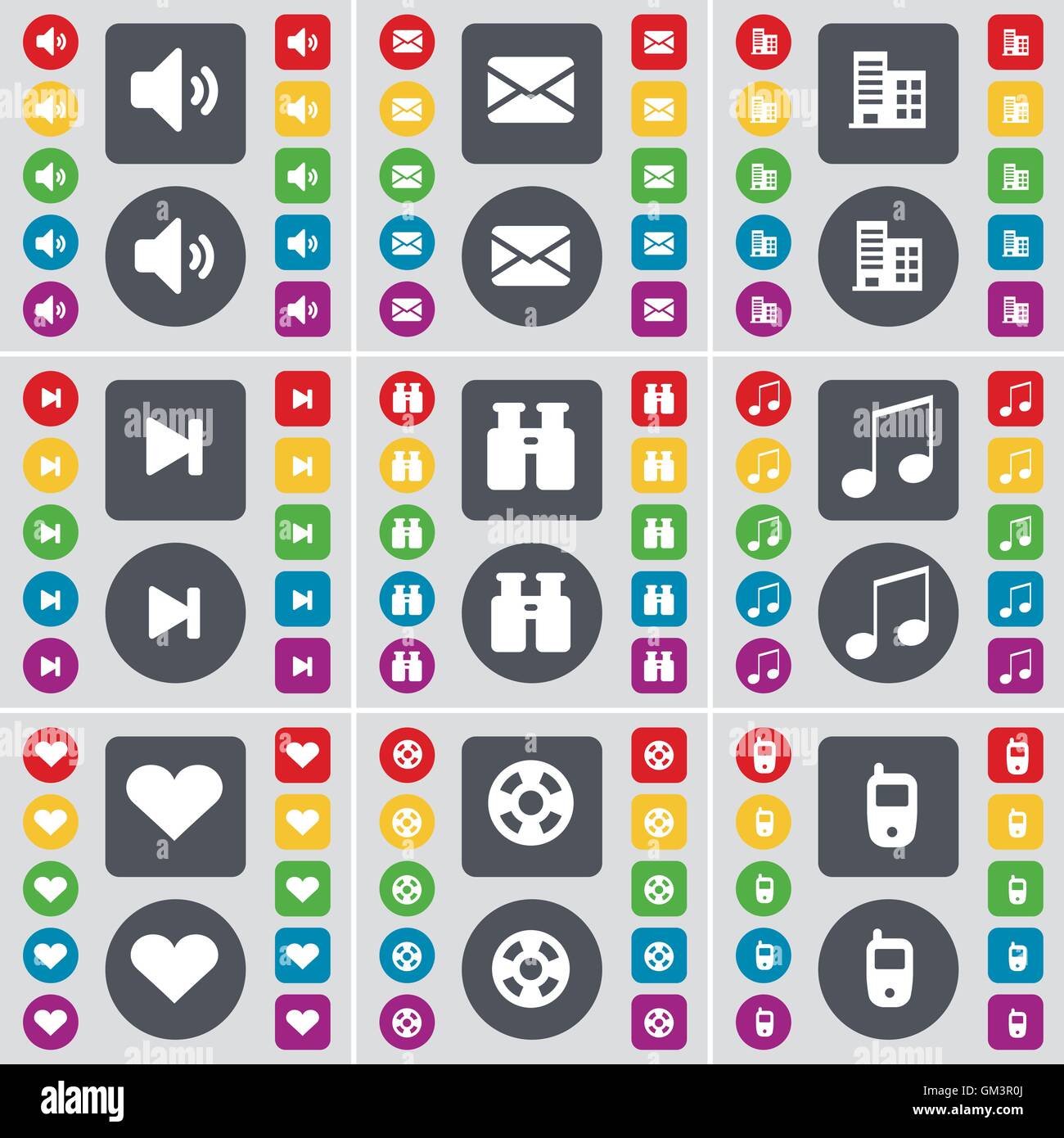 Binoculars icon simple illustration hi-res stock photography and images ...