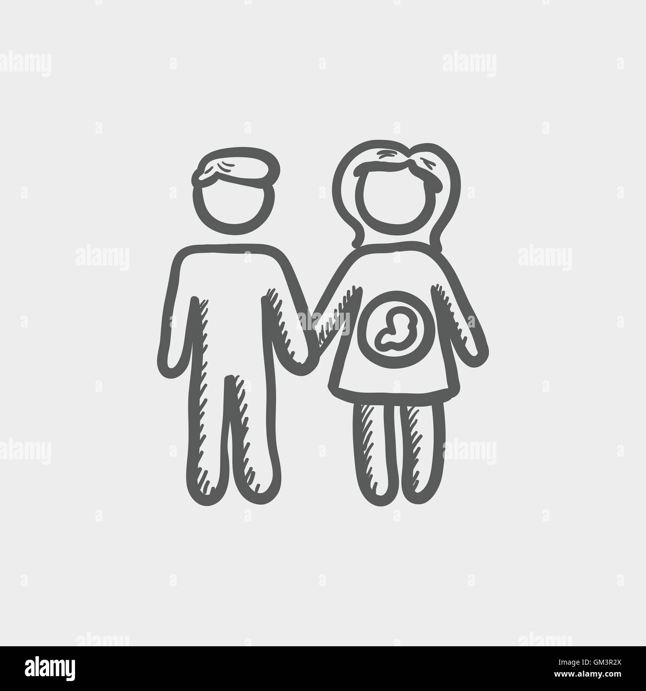 Pregnant family medical Stock Vector Images - Alamy